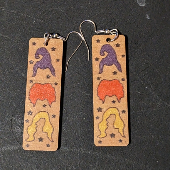 Jewelry | Hocus Pocus Rectangle Earrings | Poshmark